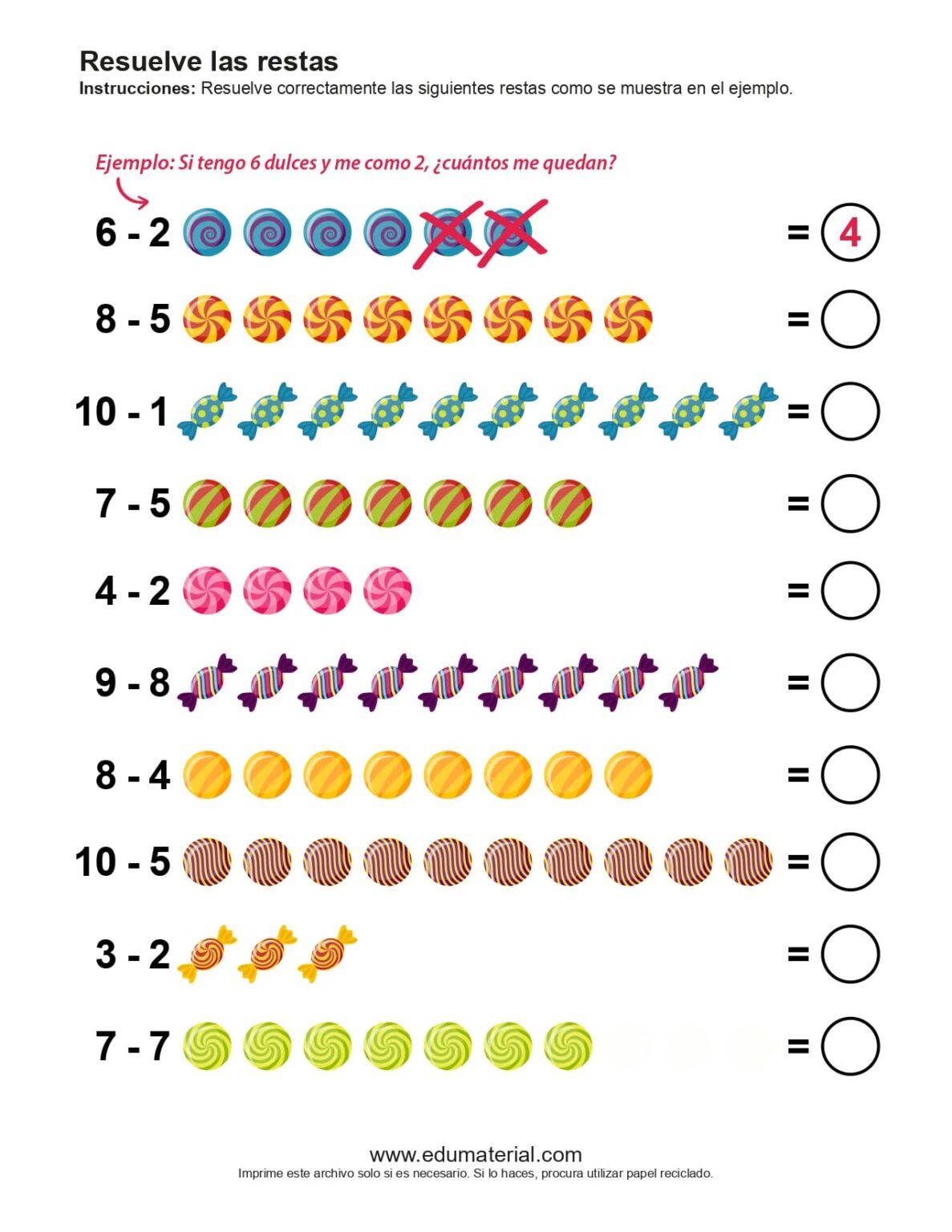 Mayor Que, Menor Que, Igual Que (Set1) - EduMaterial