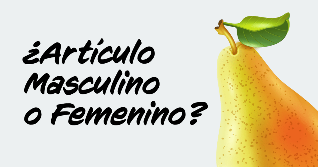 Artículo Masculino o Femenino (Ejercicio 1) - EduMaterial